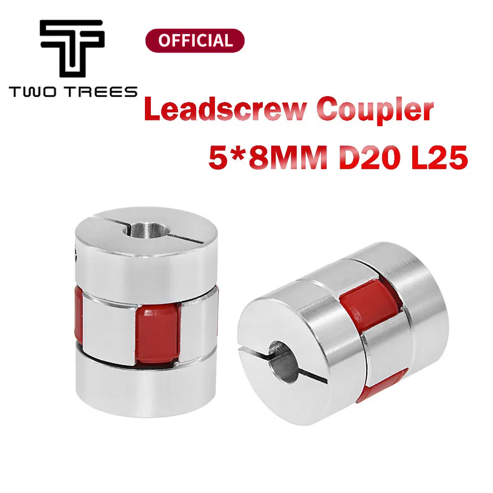 Twotrees Upgraded D20 L25 Leadscrew Coupler 5*8MM For CR10/CR10S/Ender ...