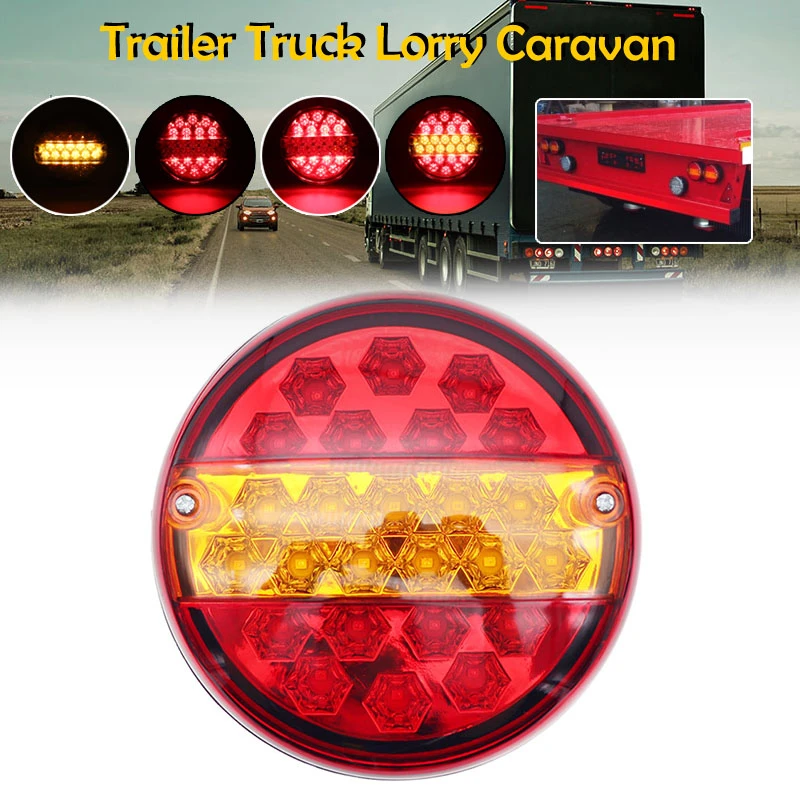 12V 24V Universial 20 led Car Tail Trailer Van Lights Truck caravana ...