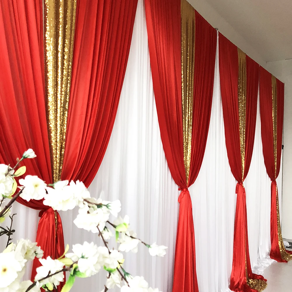 Birthday Invitations Red Curtains