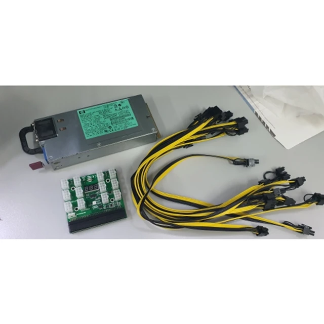 Dps-1200Fb A 1200W-Os Bányászati Szerver Tápegység Psu Forrás-Kitörési Táblázat 12Pcs 6Pin-8Pin ...