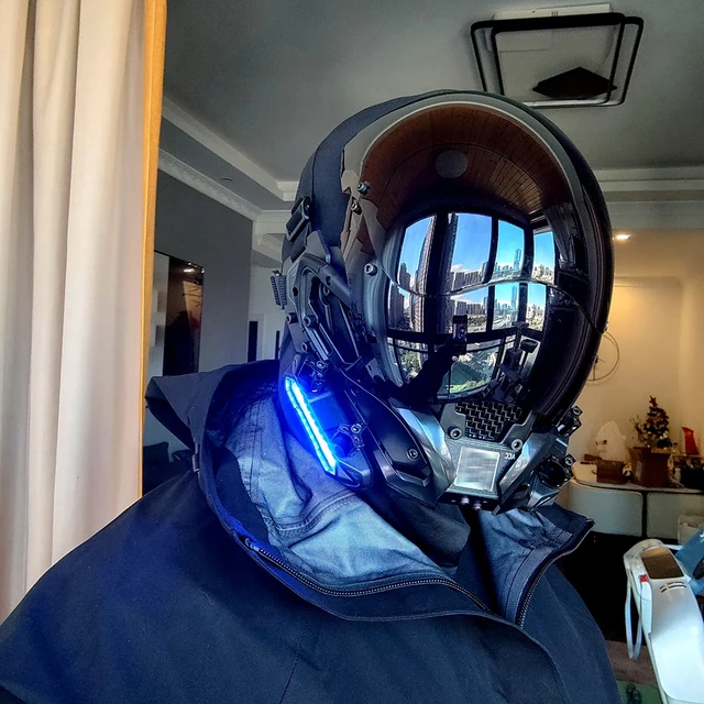 Futuristic Ninja Mask QJYZHAN Cyberpunk Mask, Futuristic Techwear