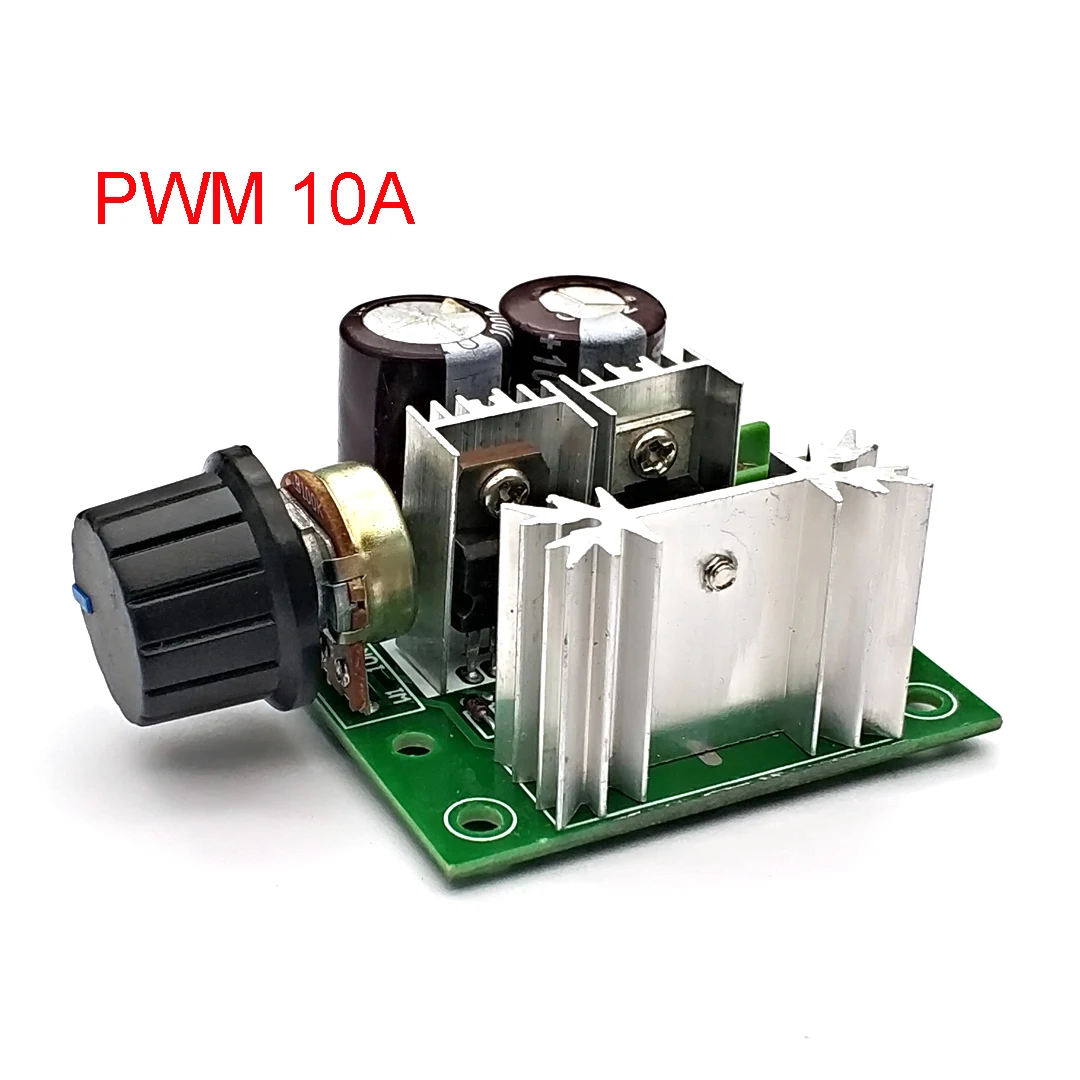 DC 12V 24V 30V 40V 13KHZ Auto PWM DC Motor Speed Regulator Governor Speed Controller 10A 50V 1000uF