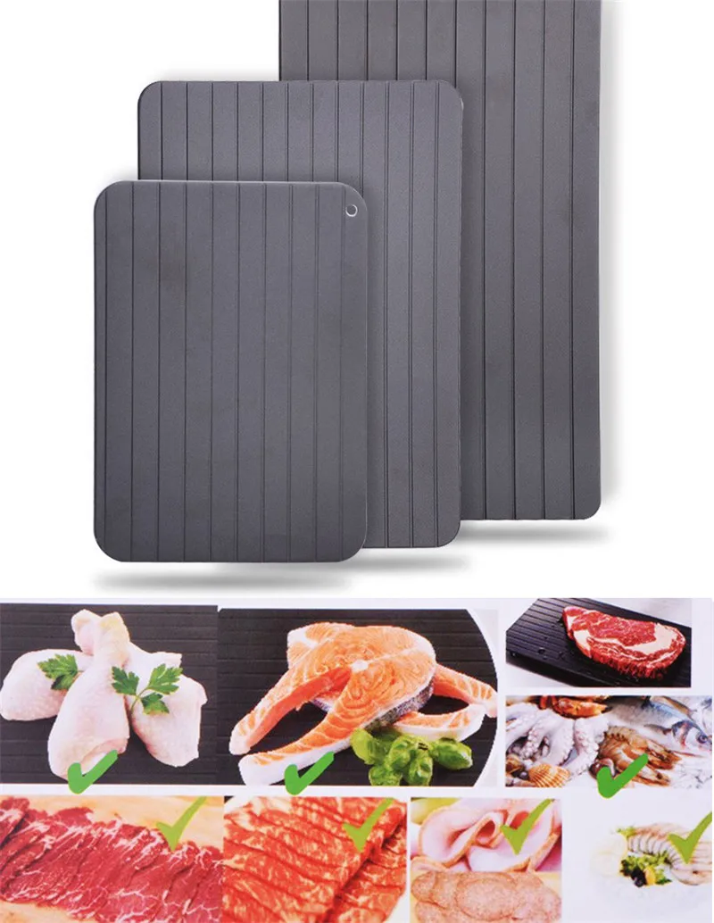 Fast Defrosting Tray Rapid Thaw Plate Magic Board for Frozen Foods Food ...