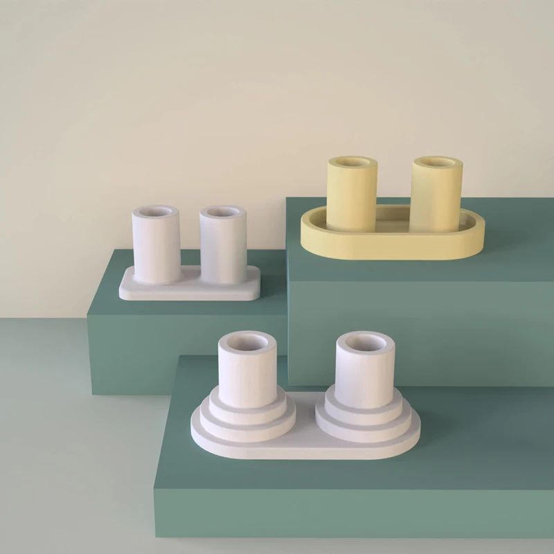 Concrete-Candlestick-Silicone-Mold-Creative-Cement-Candle-Insert-Mold ...