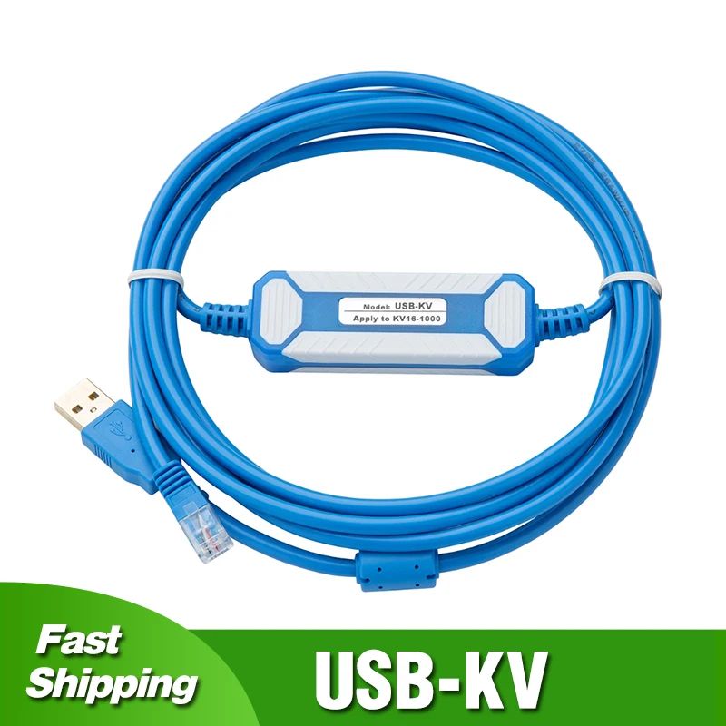 USB-KV-PC-KV-For-Keyence-KV-Series-PLC-Programming-Cable-USB-RS232Port ...