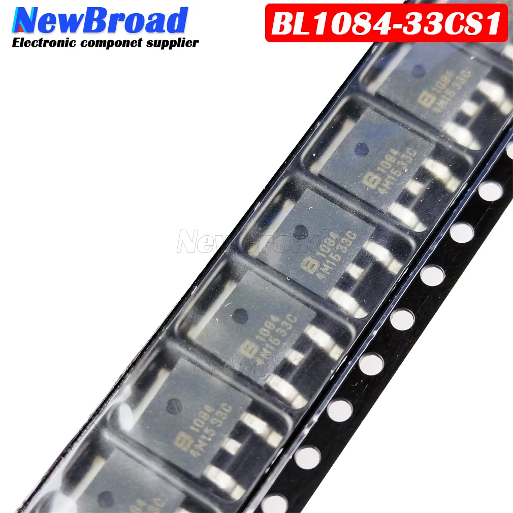 2PCS NEW BL1084-33CS1 Mark 1084 G1084-33 3.3V 5A TO-263-3 Low Dropout ...