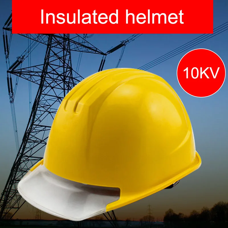 Safety Hard Hat 10kv High Voltage Power Insulation Helmet Electrician ...