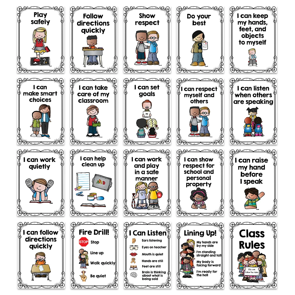 Kindergarten Rules Clipart