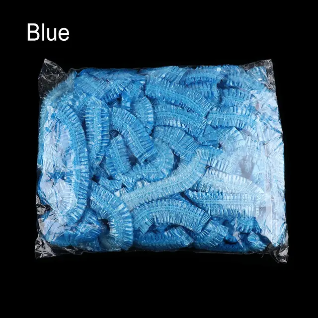 100pcs Disposable Dustproof Hair Net Caps Non Woven Fabric/Plastic ...