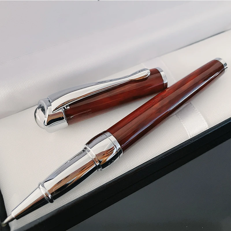 Luxury Mb Black Resin Rollerball Pen Gel Ink Office Supplies Ballpoint ...