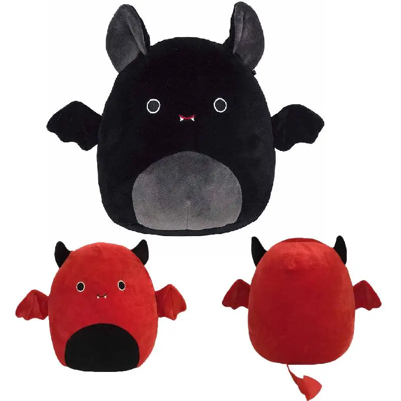 Devil Black Red Bat Stuffed Anime Toys For Kids - KawaiiMerch.com