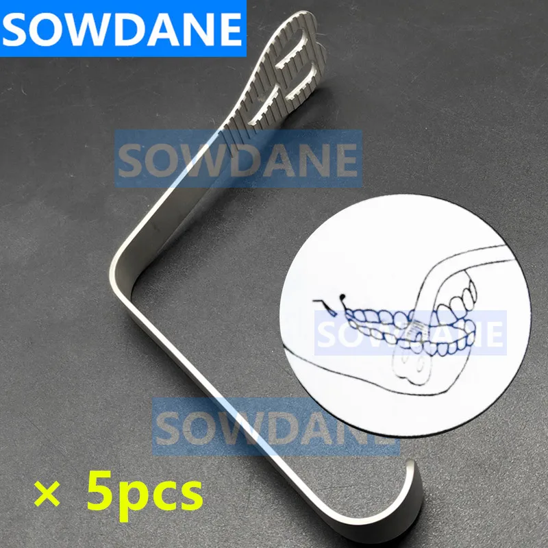 5 pieces Dental Lingual Isolation Retractor Mouth Retractor Dental ...