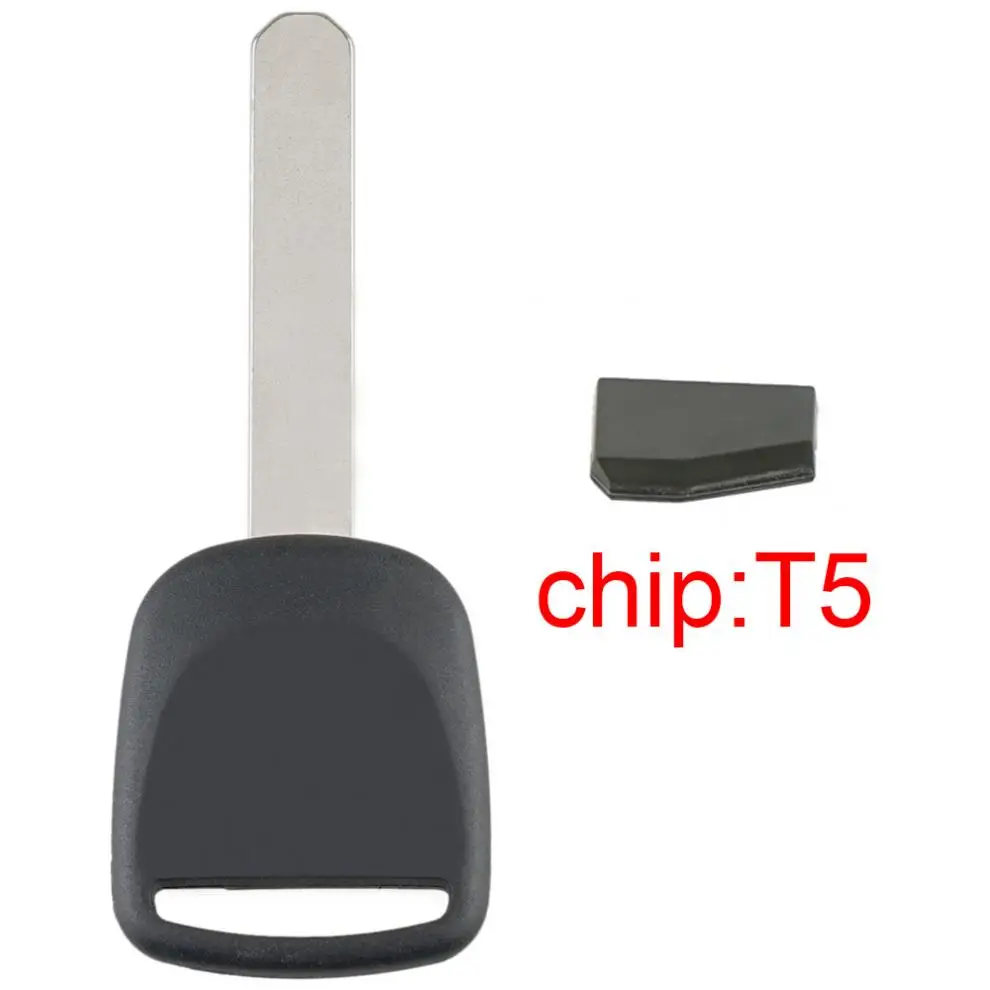 Uncut Blade Blank Car Key Ignition with T5 Transponder Chip Fit for ...