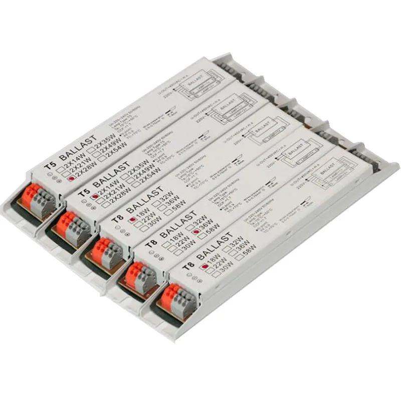 220-240V AC 2x18W 2x36W 2x58W geniş voltaj T8 elektronik balast ...