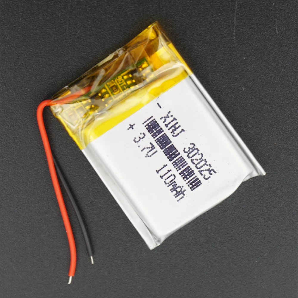 3.7V 110 mAh 302025 Polymer Li Lithium Lipo Battery Cell For GPS Mp3 ...