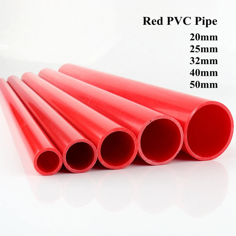OD 20 ~ 50mm Rot PVC Rohr Aquarium Aquarium Armaturen Hydrokultur ...