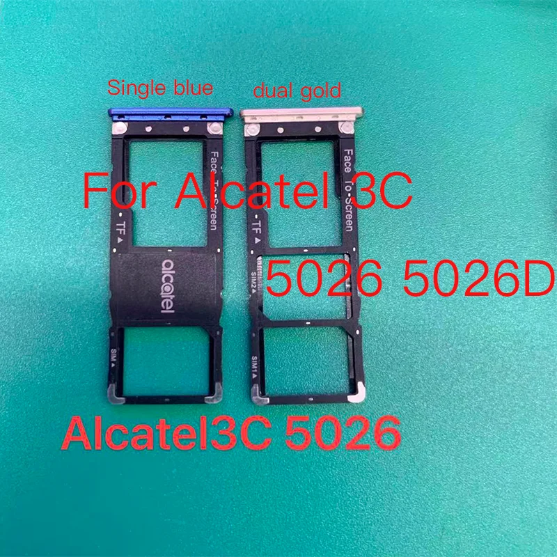 10pcs NEW Original Sim Tray Holder For Alcatel 3C 5026 5026D SIM Card ...