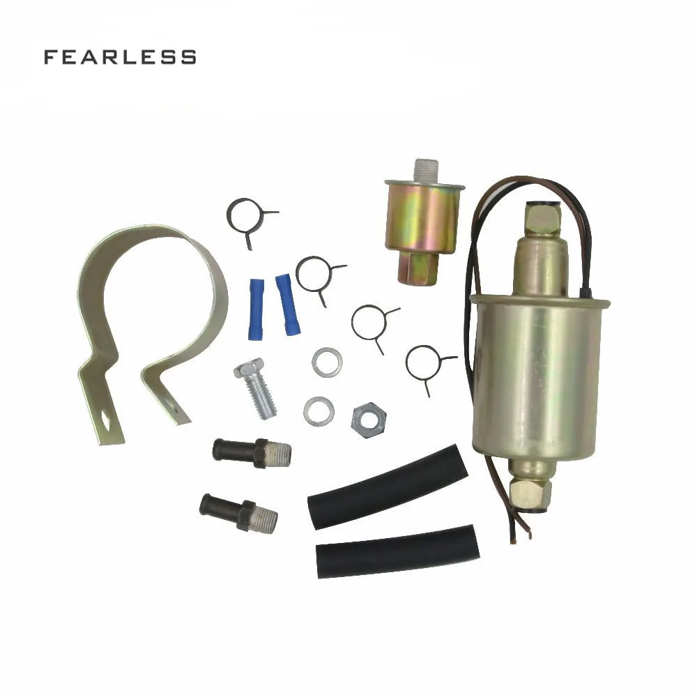 Bomba de combustible eléctrica Universal de baja presión, Kit de instalación de 30GPH, 5 9 PSI ...