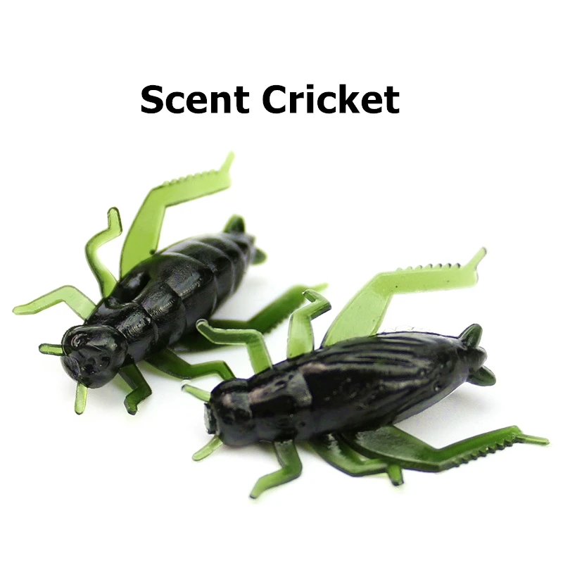 10pcs/lot Scent Cricket Fishing Lures Artificial Soft Insect Bait Pesca ...