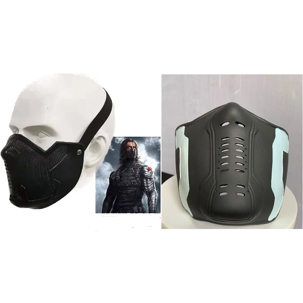 Captain 2 Winter Soldier Bucky Barnes Cosplay Mask James Buchanan ...