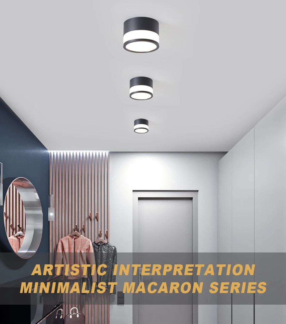 Multicolour Downlight Modern LED Dimmable Downlight Surface Mount 7W ...