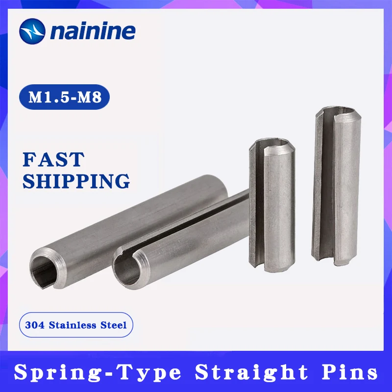 GB879-Spring-Type-Straight-Pins-304-Stainless-Steel-Spring-Elastic ...