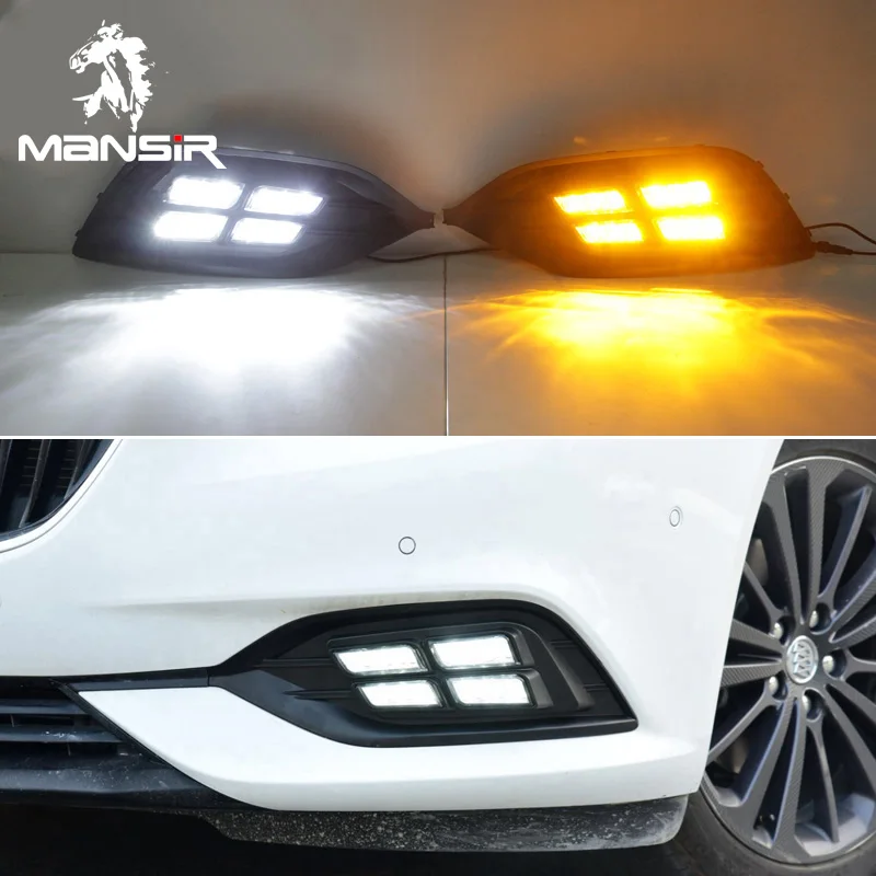 LED-Daylights-For-Opel-Insignia-2017-2018-2019-Yellow-Turn-Signal ...