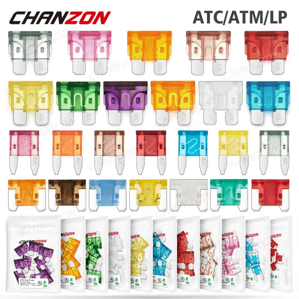 10pcs ATC ATM Mini Micro Car Fuse Auto Blade 2A 3A 5A 7.5A 10A 15A 20A ...
