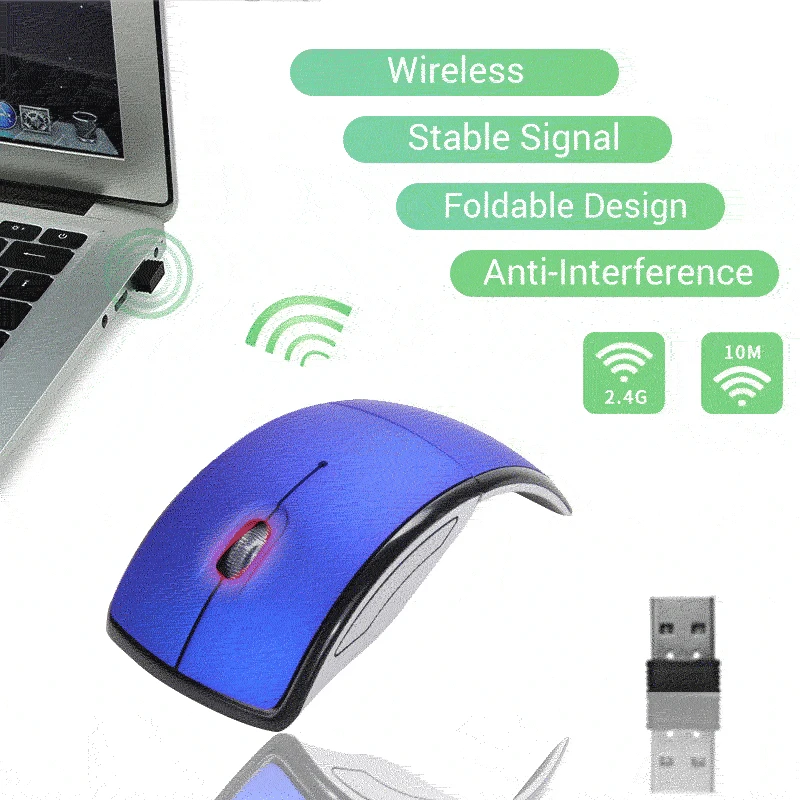 7-Colors-Wireless-Mouse-2-4G-Computer-Mouse-Foldable-Folding-Optical ...