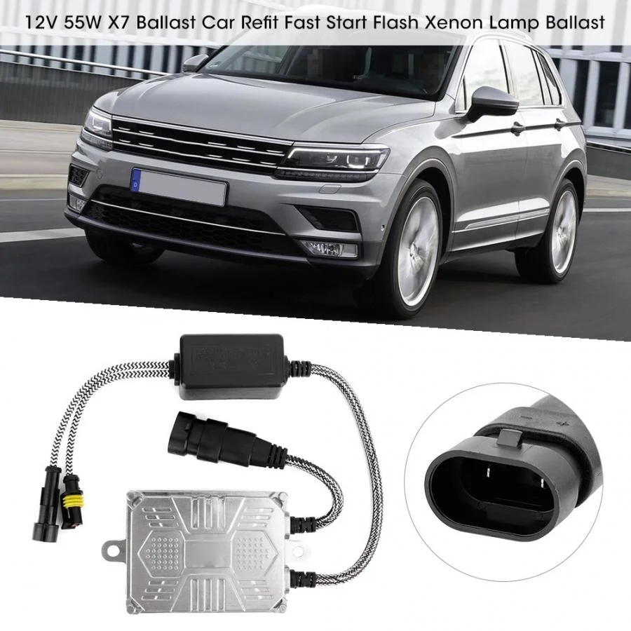 12V 55W X7 Ballast Car Refit Fast Start Flash Xenon Lamp Ballast ...