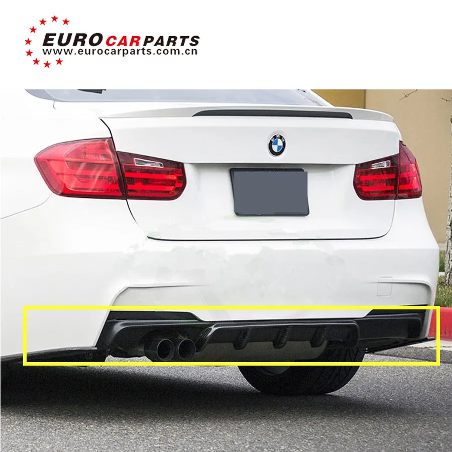 2012-2015 Year 3series F30 M-tech Dp Style Rear Bumper Lip Diffuser ...