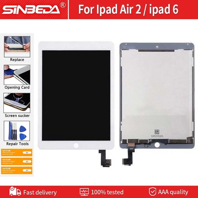 Original-LCD-For-ipad-6-LCD-Display-Touch-Screen-Digitizer-Assembly-For ...