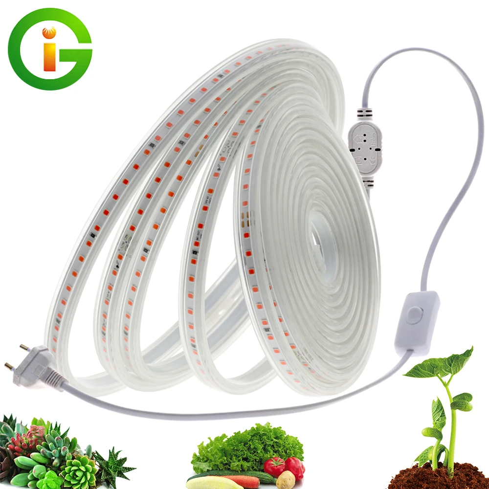 Led Grow Strip Full Spectrum Waterproof Ac220v Led Grow Light 2835 Led ...