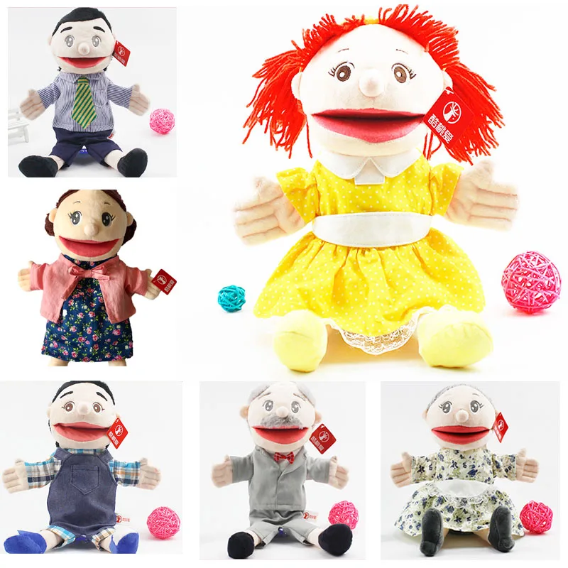 35cm-family-open-mouth-glove-puppets-kindergarten-show-mom ...
