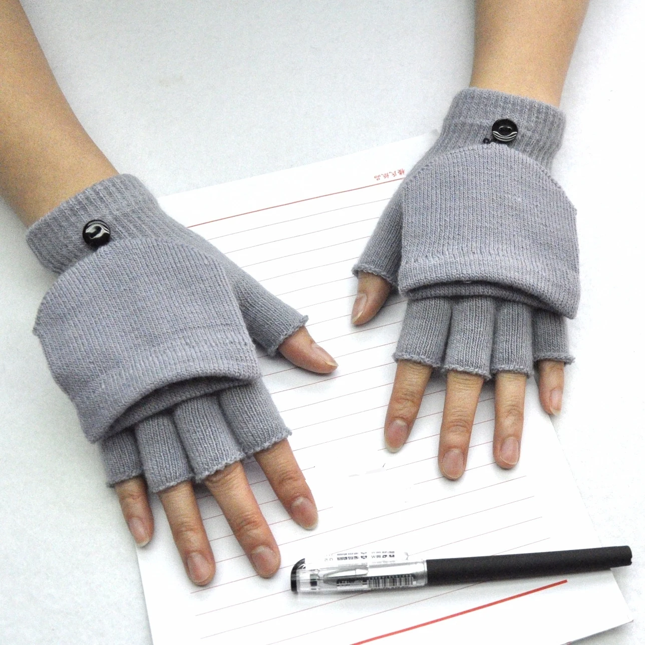 Fingerless-Flip-Gloves-Winter-Warm-Soft-Comfortable-Wool-Knitted-Glove ...