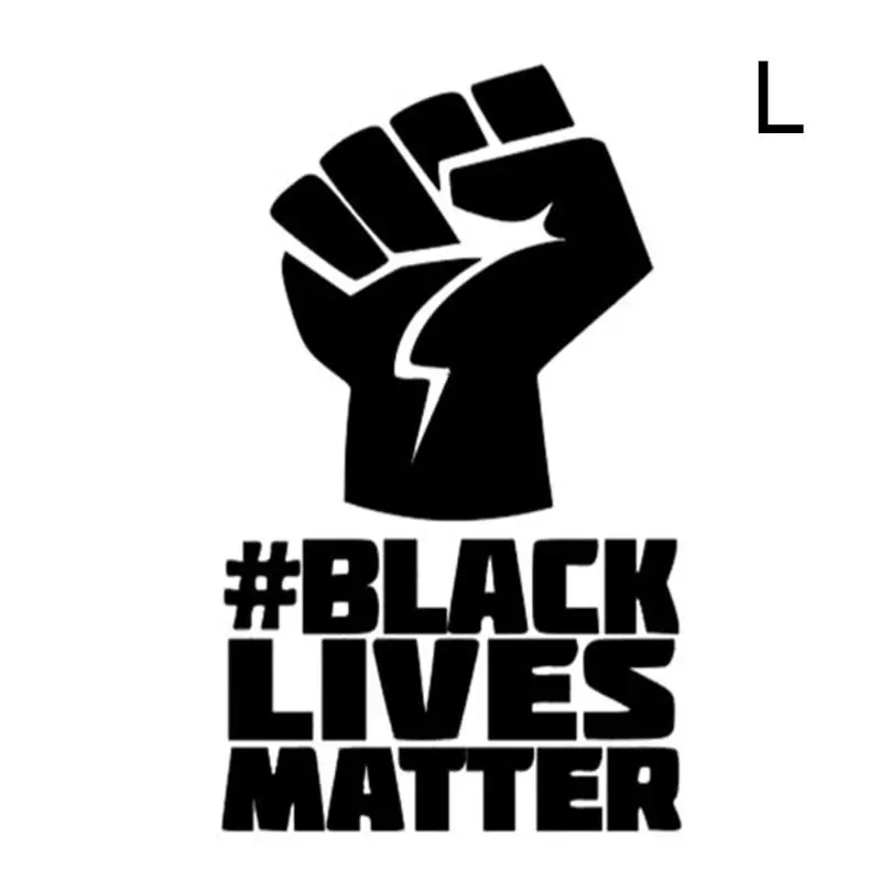 PVC Car Sticker Black Lives Matter Laptop Stickers Fist sign Stickers ...