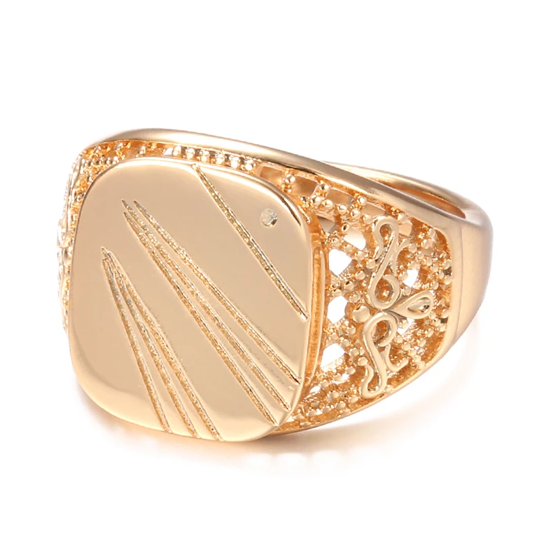 Wbmqda-Hot-Men-Cool-Smooth-Rings-585-Rose-Gold-Hollow-Carved-Big-Size ...