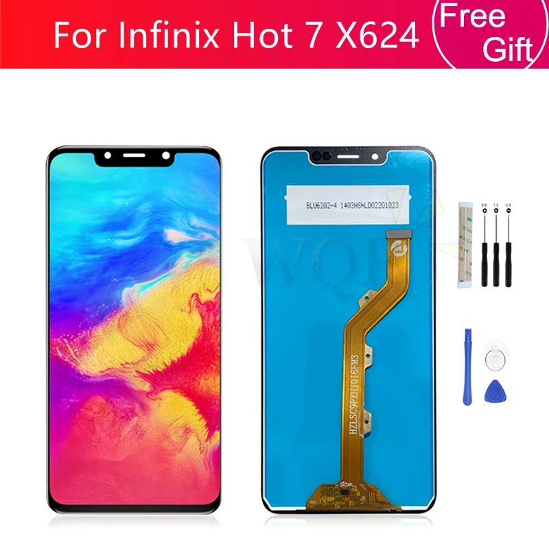 Pantalla LCD para Infinix Hot 7, montaje de digitalizador con pantalla ...