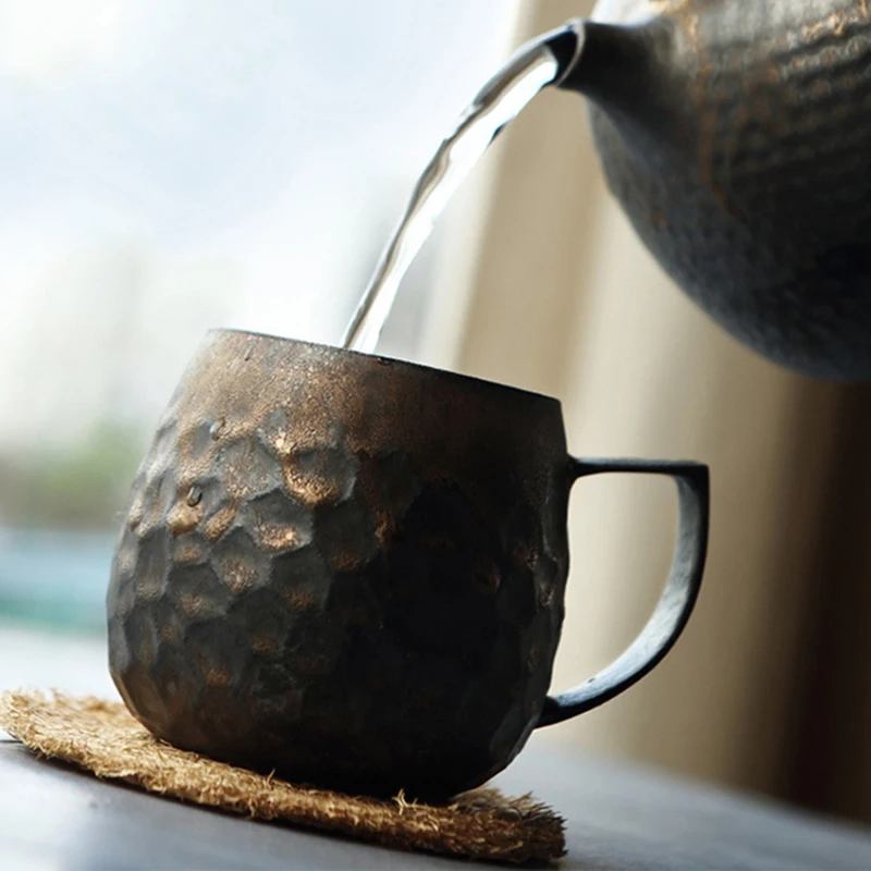 Copper Coffee Mug Matte Black