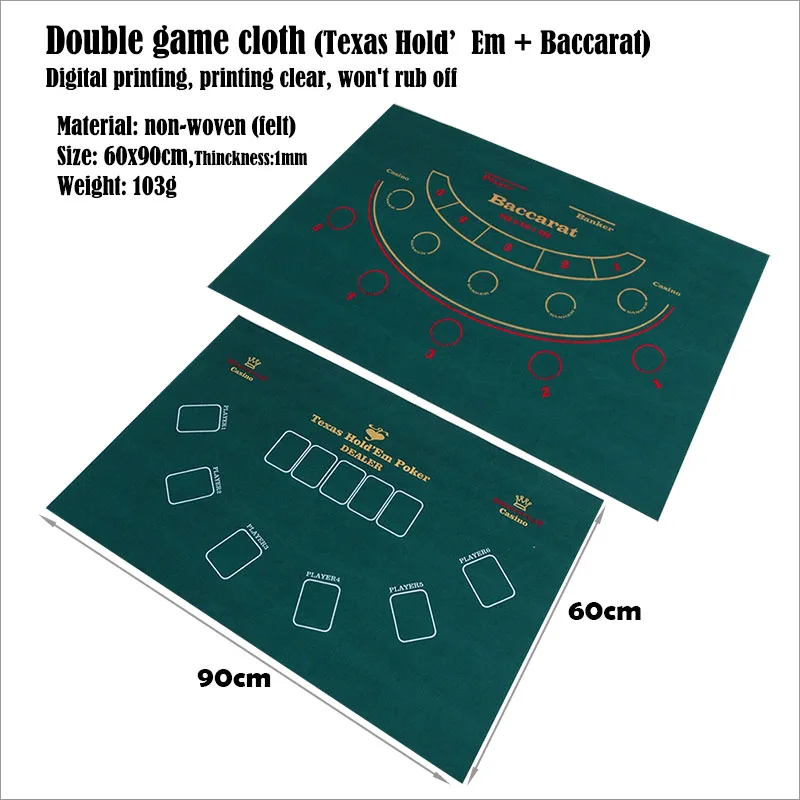 Double-Sided-Game-ClothTexas-Hold-em-Baccarat-Mat-60x90cm-Poker-Card ...