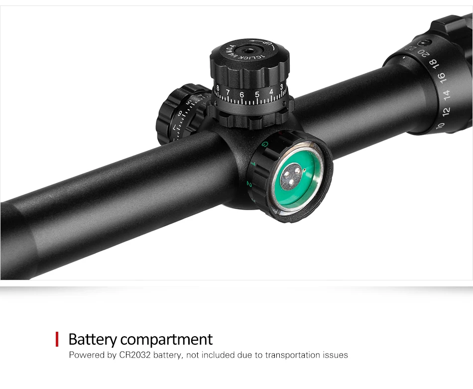 Fire Wolf 6-24x50 Hunting tactical optics cross red light rifle scope ...