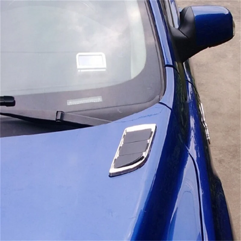 1 Pairs Car Air Intake Flow Vent Fender Decorative Stickers Side Mesh ...