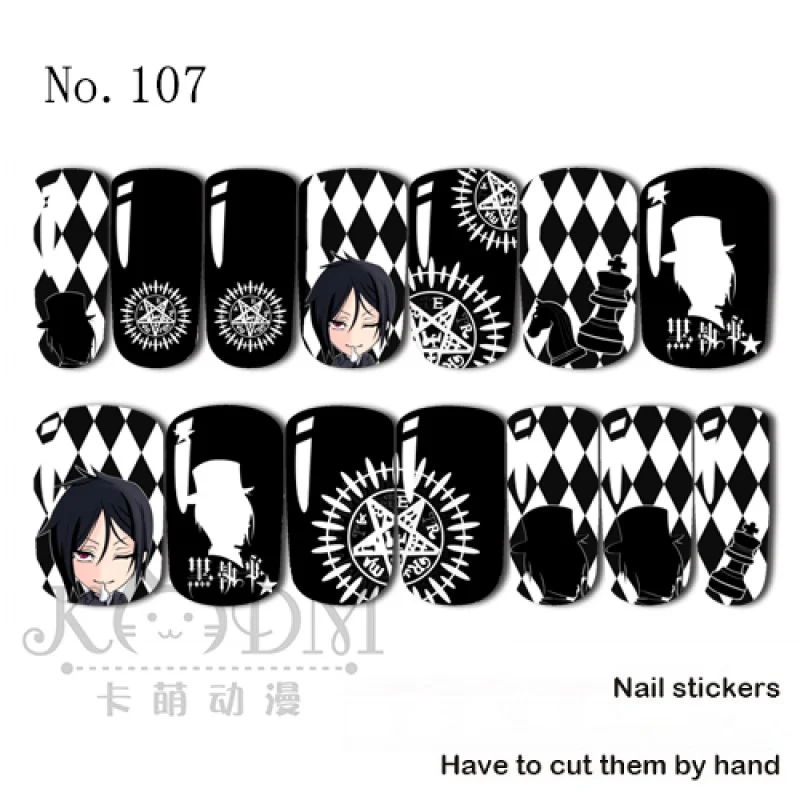 Black Butler Nail Art