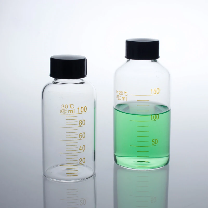 5ml-to-1000ml-Lab-Graduated-Round-Borosilicate-Glass-Reagent-Bottle ...