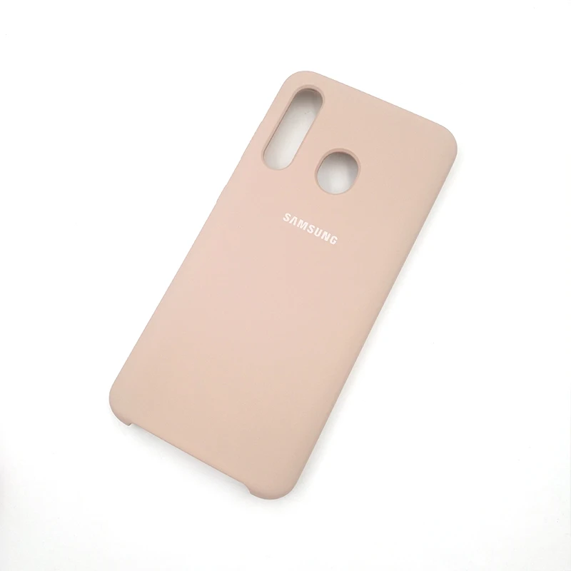 Мягкий жидкий силиконовый чехол samsung A40, защитный чехол на заднюю ...