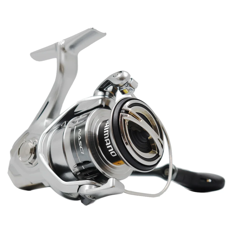 21 New SHIMANO NASCI Spinning Fishing Reel 5+1BB Hagane Gear Larger ...