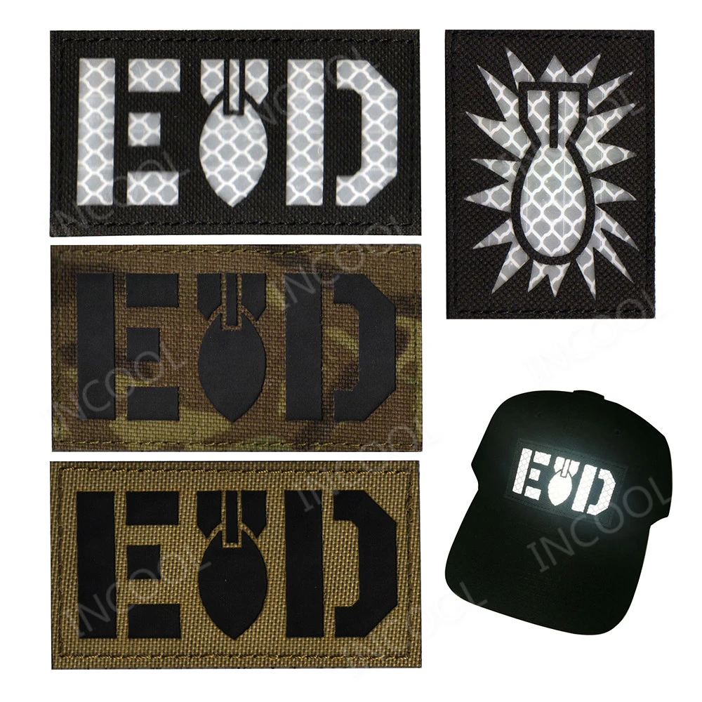 EOD Infrared Reflective IR Patches Tactical Military Patches Fabric ...
