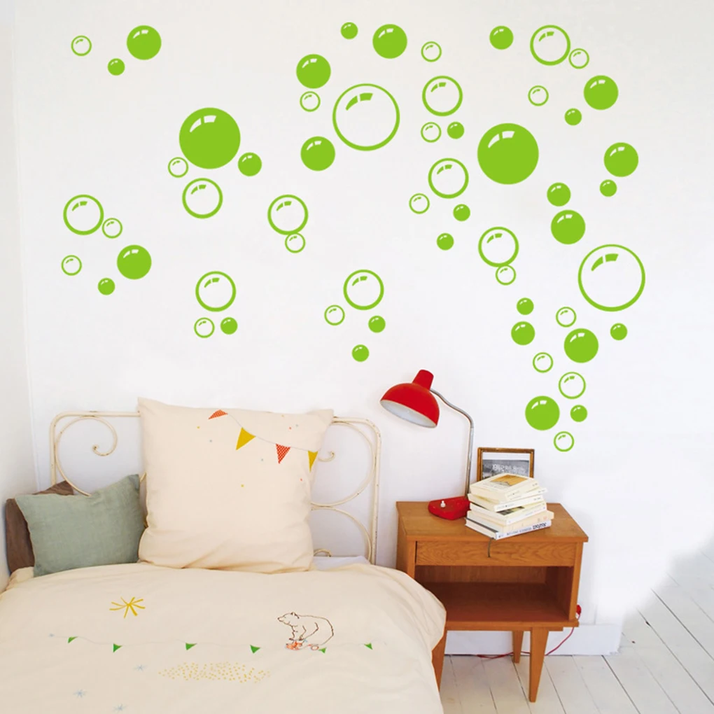 Bubbles Circle Removable Wallpaper Bathroom Window Wall Sticker Home ...