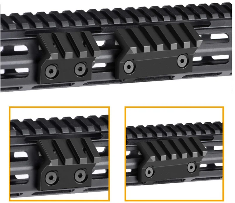 Other Outdoors - 45 Degree MLOK Offset Light Mount 20mm Picatinny Rail ...