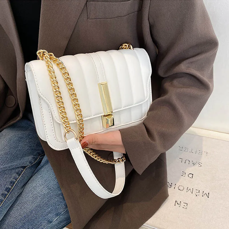 Bolso cruzado de lujo para mujer, bolsa cuadrada pequeña de marca a la ...
